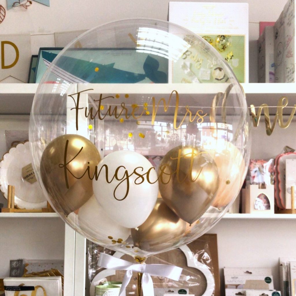 Clear Personalised Bubble Balloon - Inspired by Alma