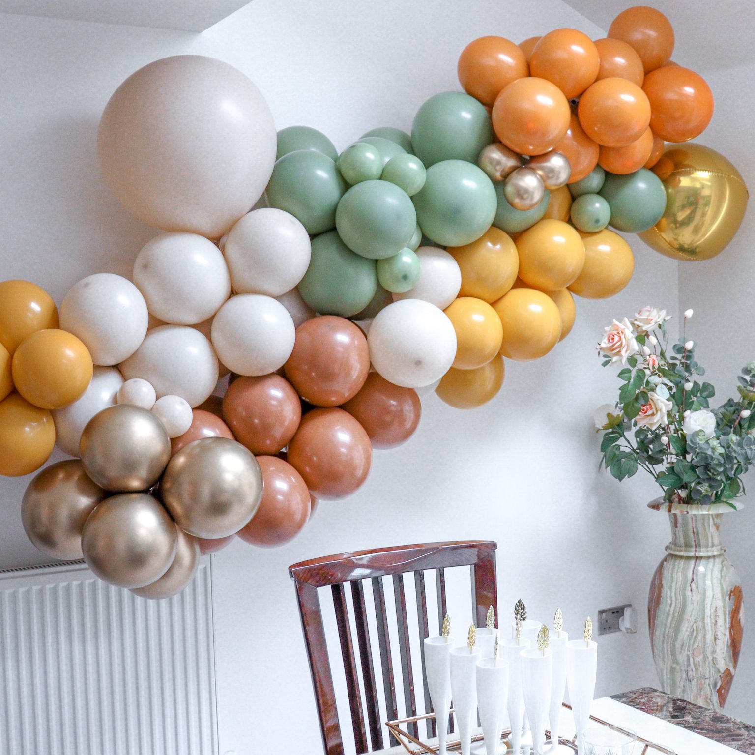 Mustard Balloon Arch | Birthday Decorations | Inspired by Alma